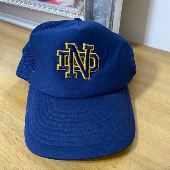 Speedway | Accessories | Vintage Notre Dame Snapback Trucker Mesh Ball ...